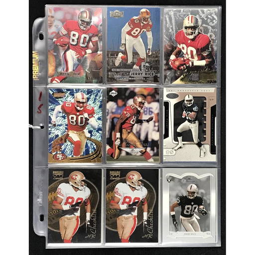 45 Jerry Rice Cards With Inserts