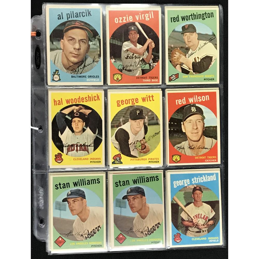 36 High Grade 1959 Topps Baseball Cards