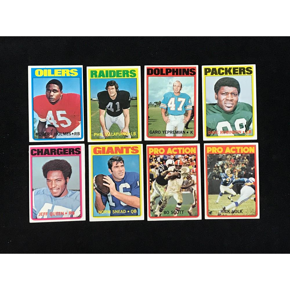 270 1972 Topps Football Cards