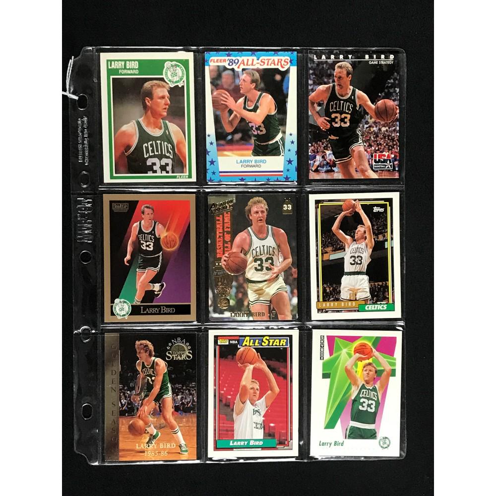 9 1980's 90's Larry Bird Cards