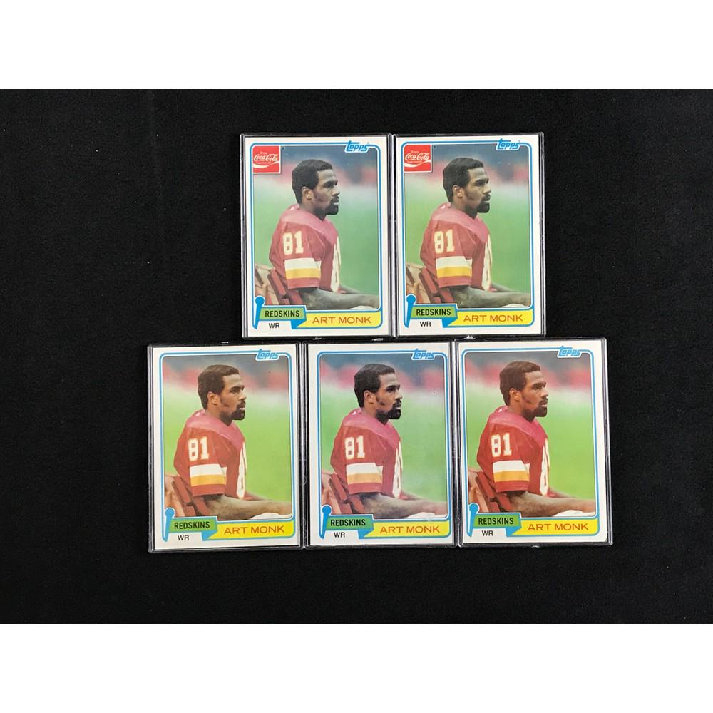5 1981 Topps Coca Cola Art Monk Rookies