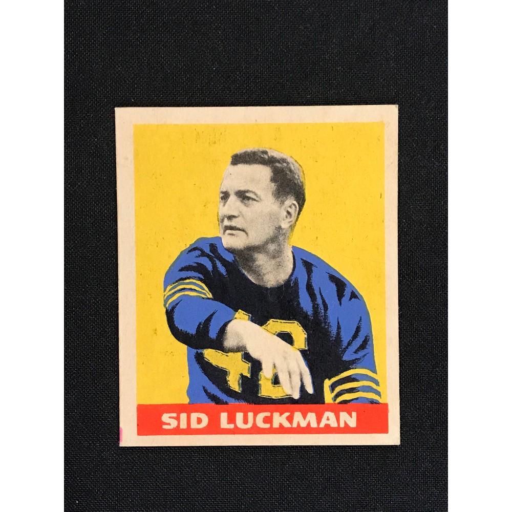 1949 Leaf Sid Luckman Auction