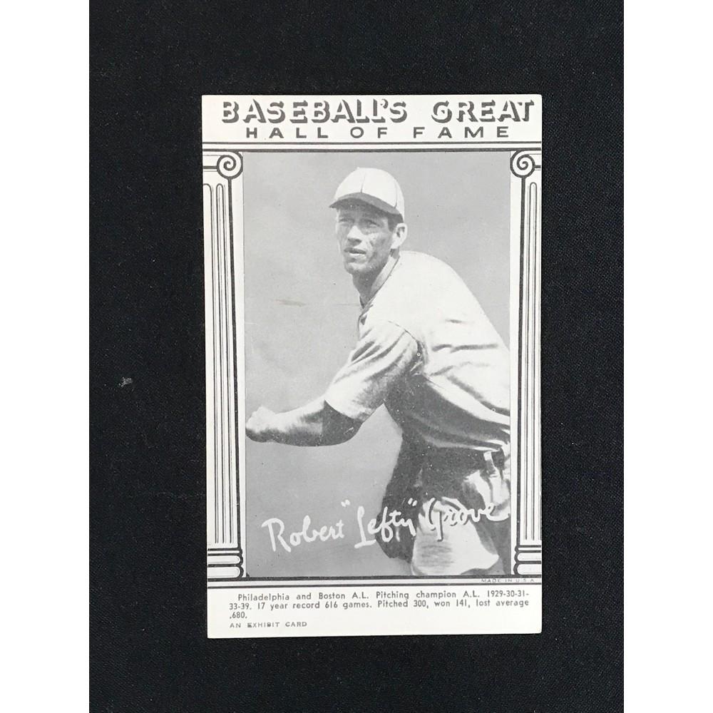 Vintage Lefty Grove Exhibit Card