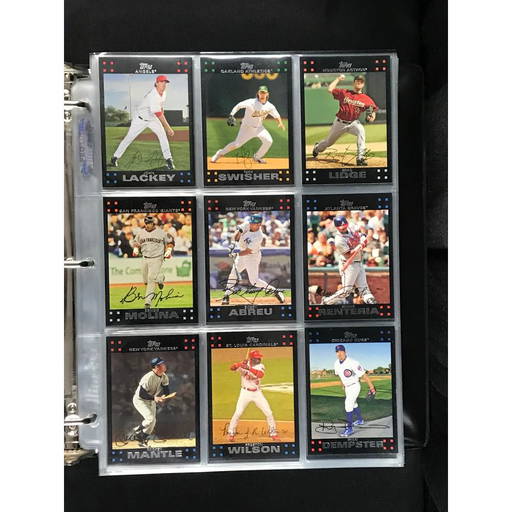 2007 Topps Baseball Complete Set In Binder