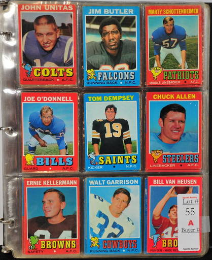 Complete Set Of 1971 Topps Football Cards