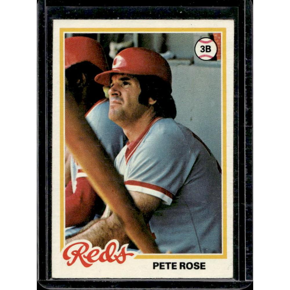 9 Vintage Pete Rose Cards Auction