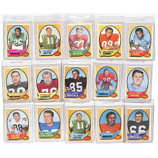 45 Different 1970 Topps Football Cards Nice Shape