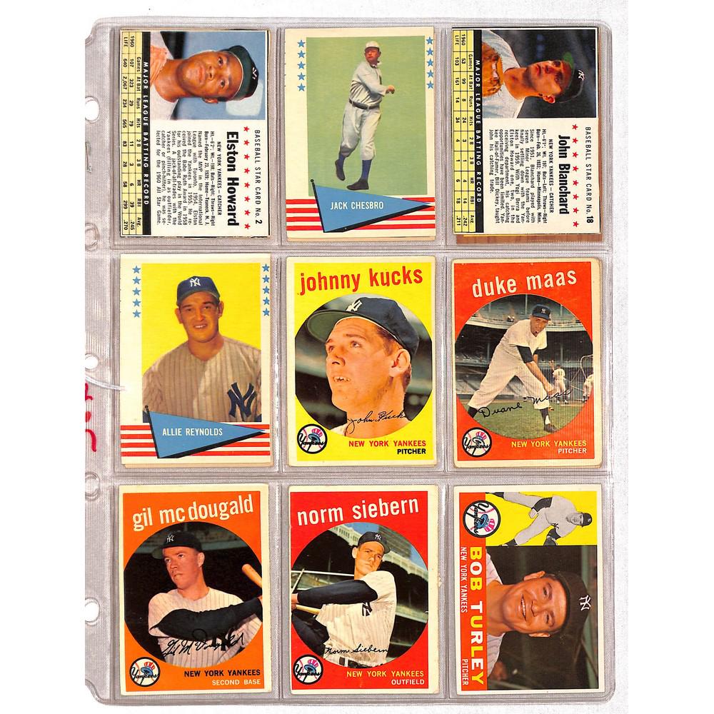 16 1950 60 Ny Yankees Cards