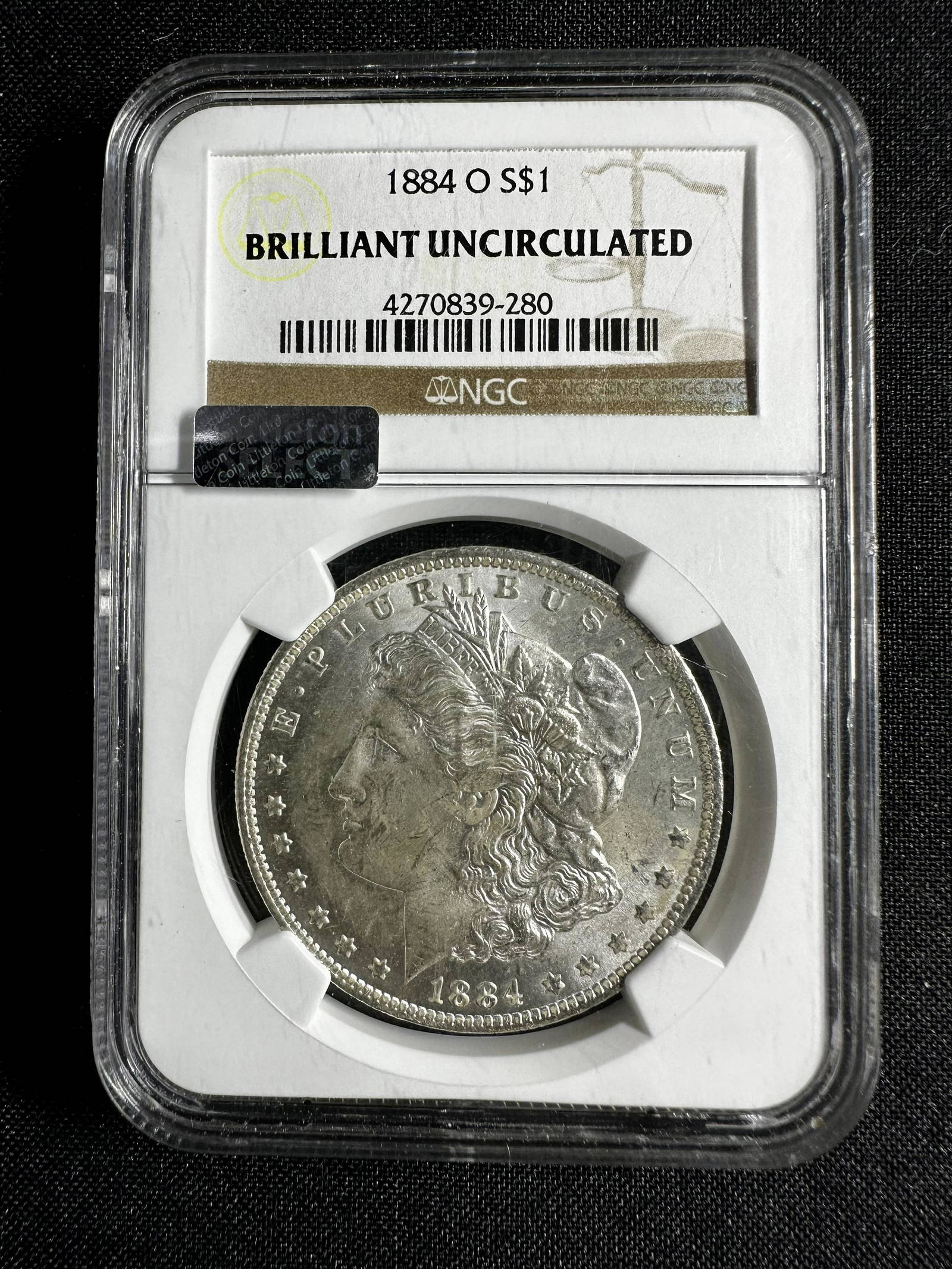 1884 O Morgan Dollar Ngc Brilliant Uncirculated Auction