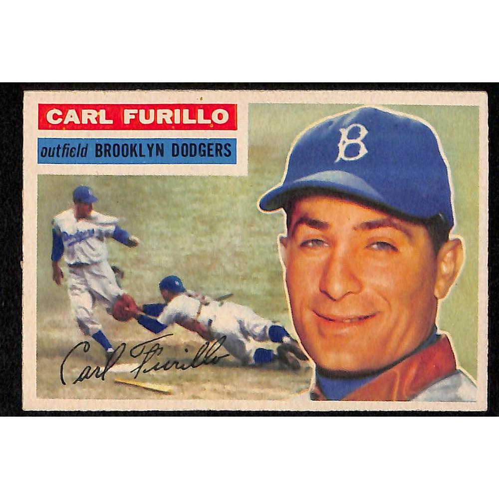 1956 Topps Carl Furillo Nice Condition Auction
