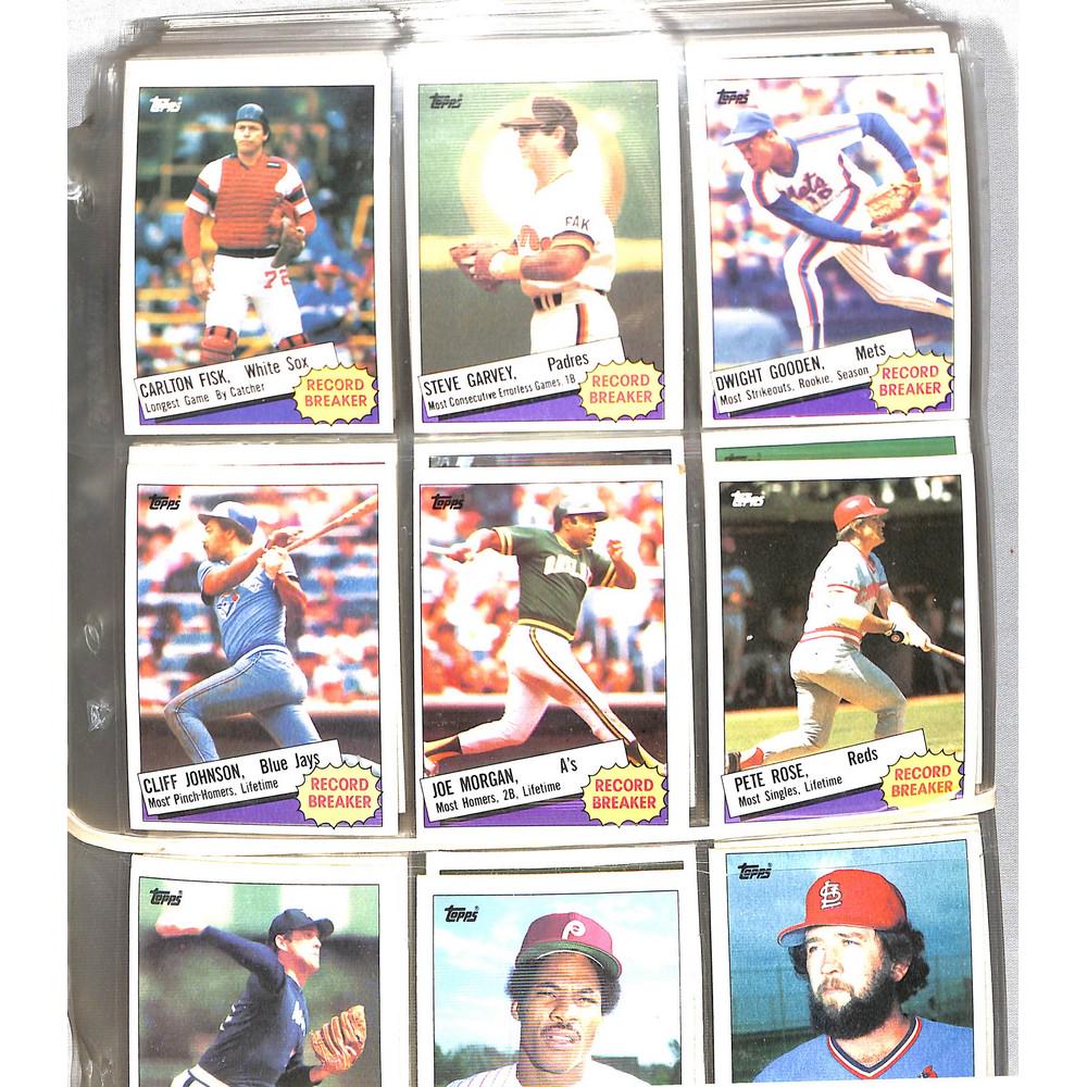 1985 Topps Baseball Complete Set Auction