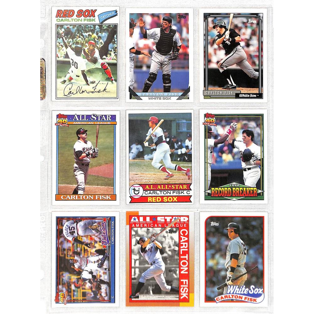 9 Carlton Fisk Cards Auction