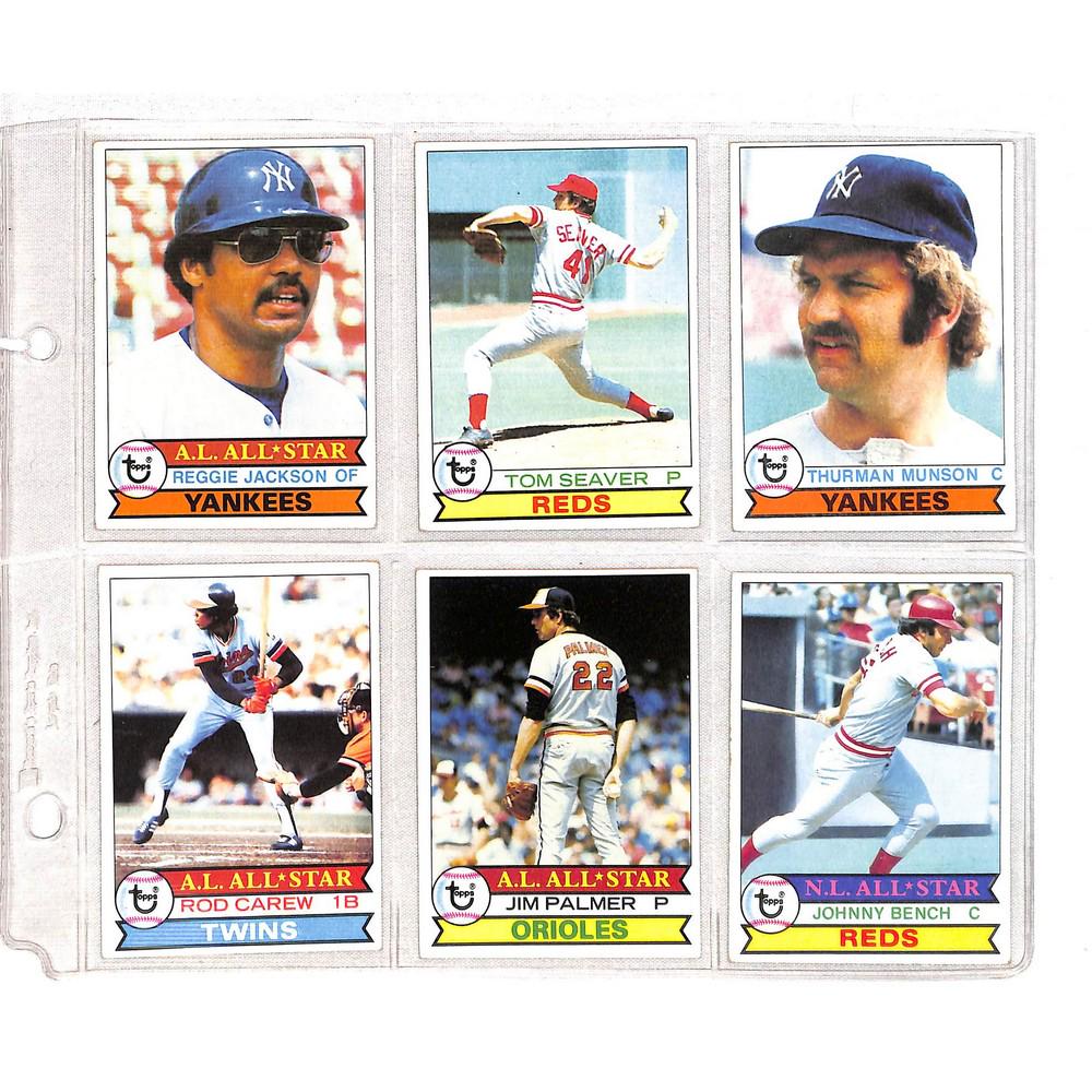 6 1979 Topps Baseball Superstars Auction