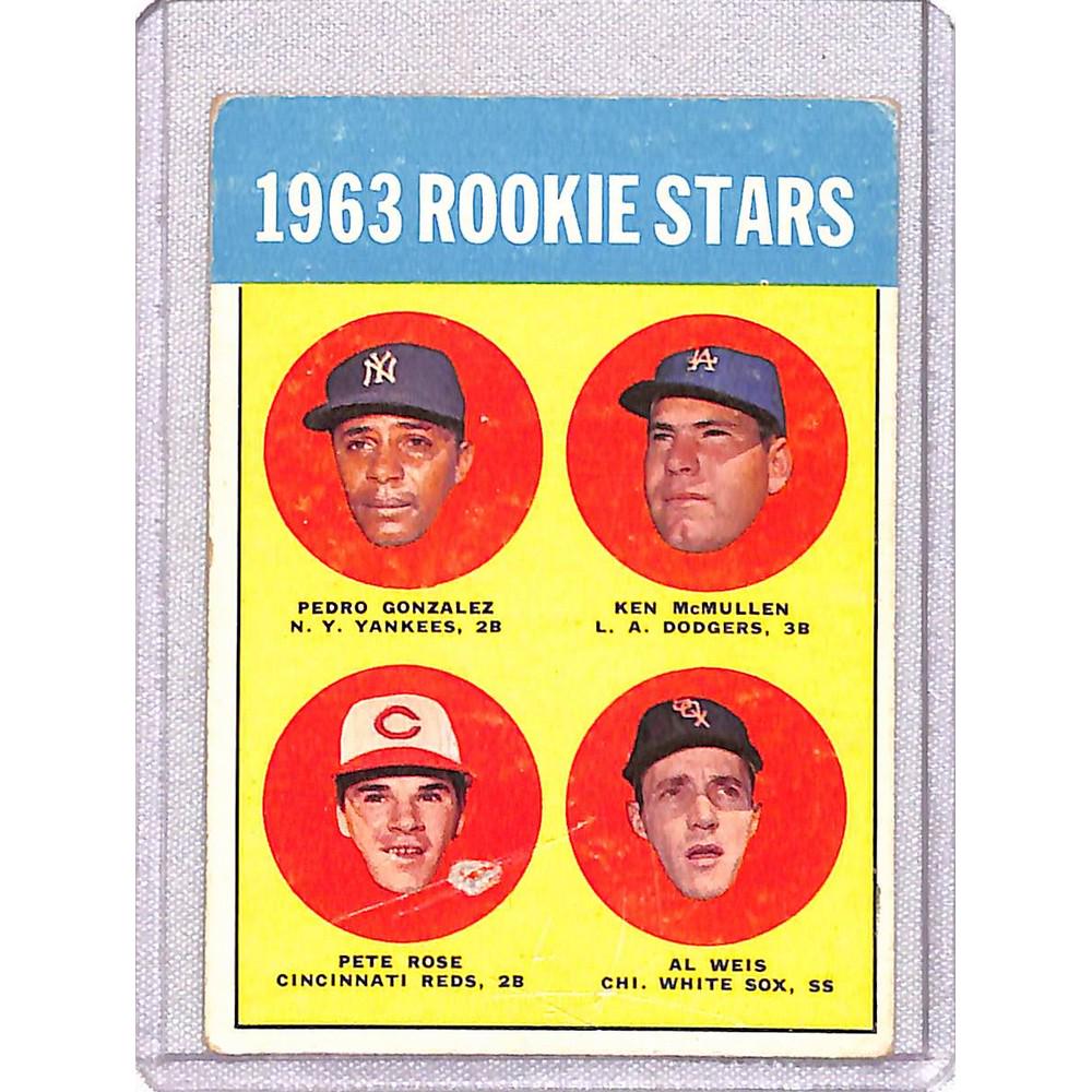 1963 Topps Pete Rose Rookie G-vg Auction