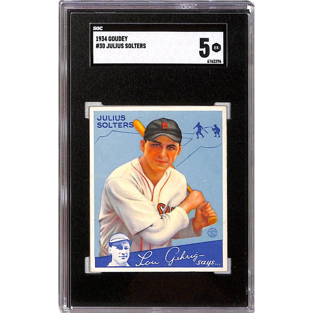 1934 Goudey Julius Solters Sgc 5 Auction