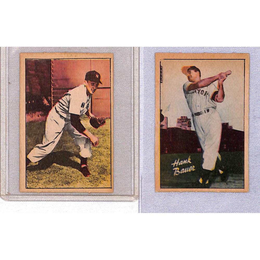Two 1951 Berk Ross Baseball Cards