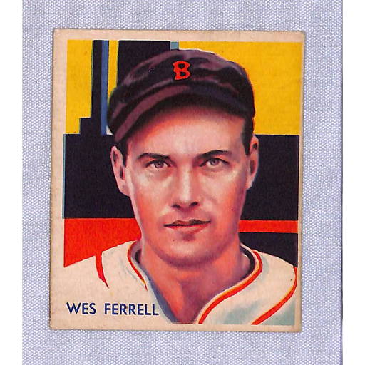 1935 Diamond Stars Wes Ferrell High Grade