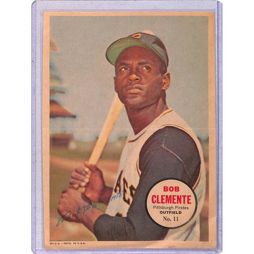 1967 Topps Poster Roberto Clemente