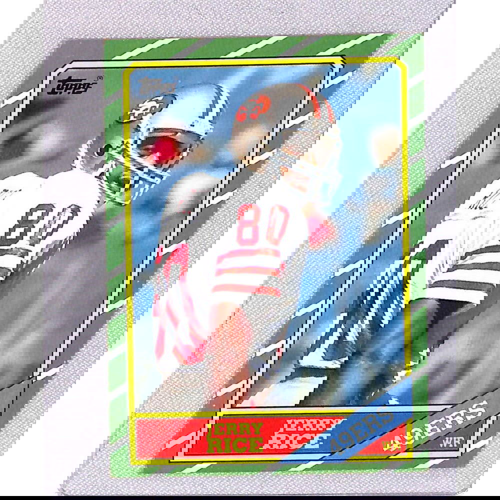 1986 Topps Jerry Rice Rookie Mint Auction