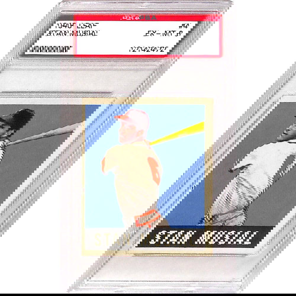 1948 Leaf Stan Musial Rookie Card Psa 6 Auction