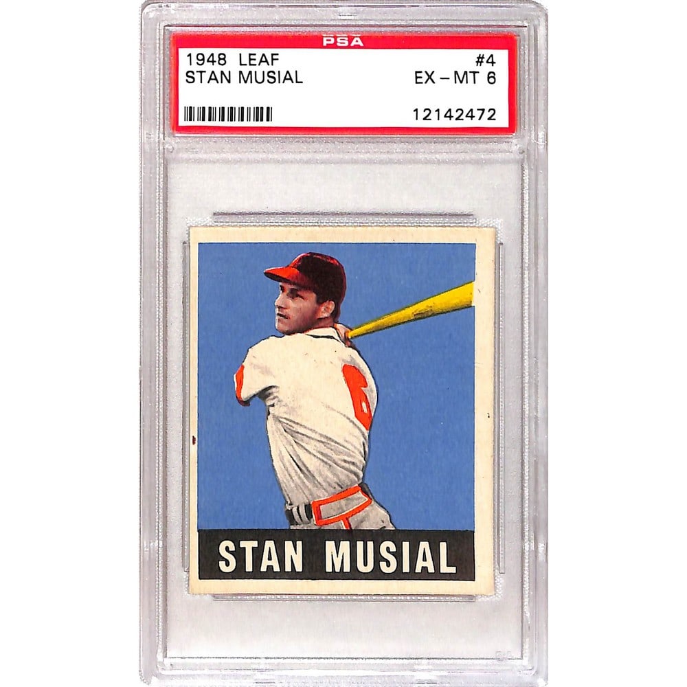 1948 Leaf Stan Musial Rookie Card Psa 6 Auction