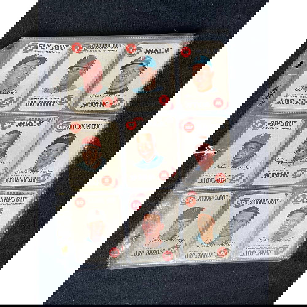 (35) 1968 Topps Game Cards Auction