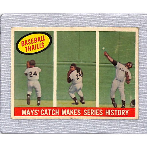 1959 Topps Willie Mays The Catch Card