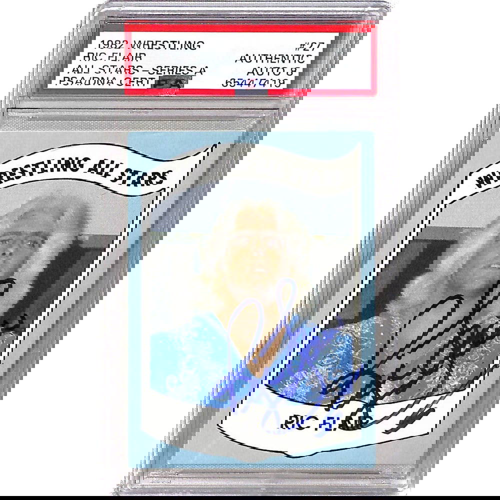 1982 Wrestling Ric Flair Rookie Auto Card Psa Dna8 Auction