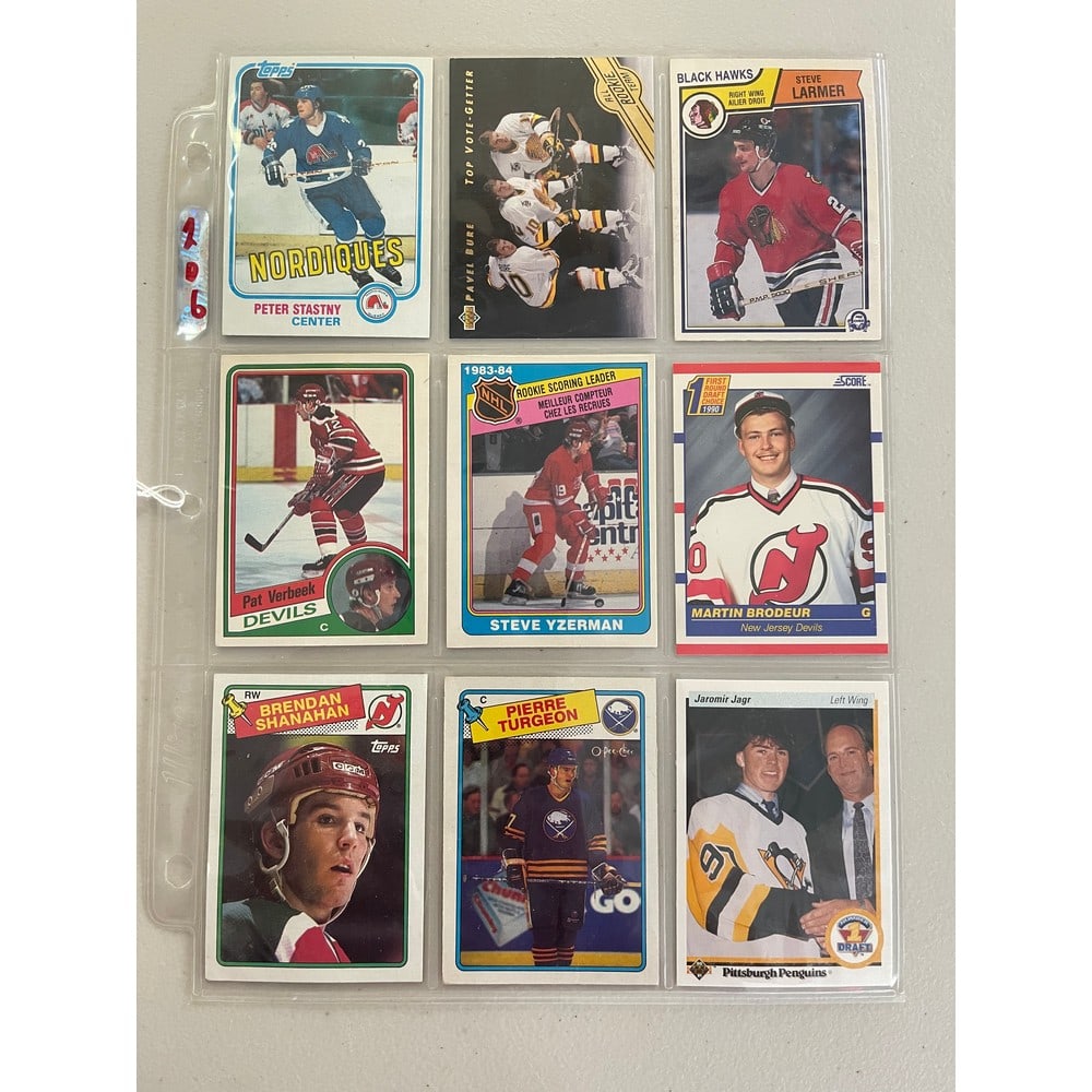 (9) 1980's Topps/opc Hockey Cards Rc/stars Auction