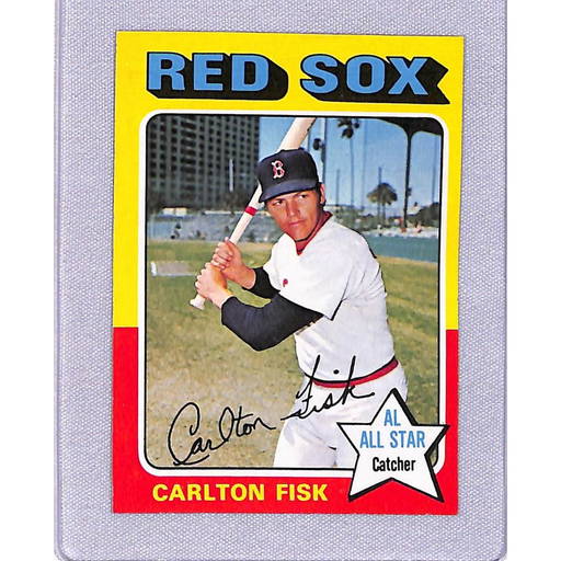 1975 Topps Carlton Fisk Card Nice Shape