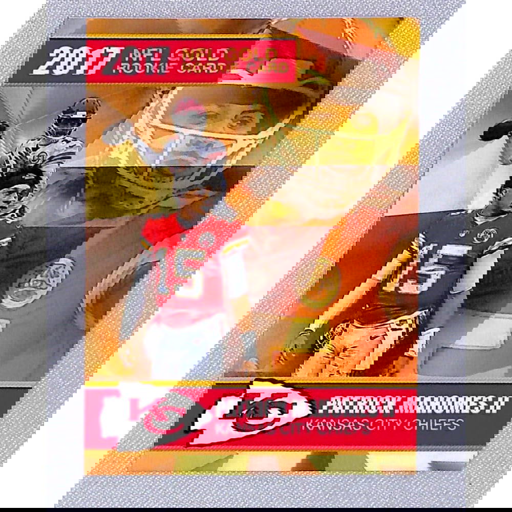 2017 Patrick Mahomes Gold Rookie Auction