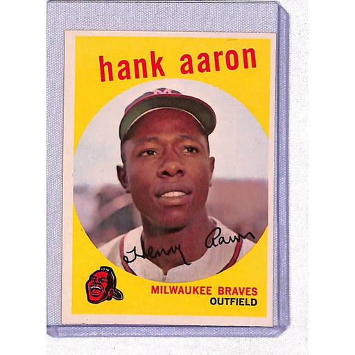 1959 Topps Hank Aaron Nice Condition