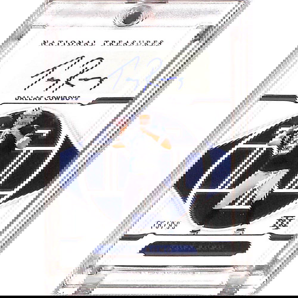 2021 National Treasures Tony Romo Auto 76/99 Auction