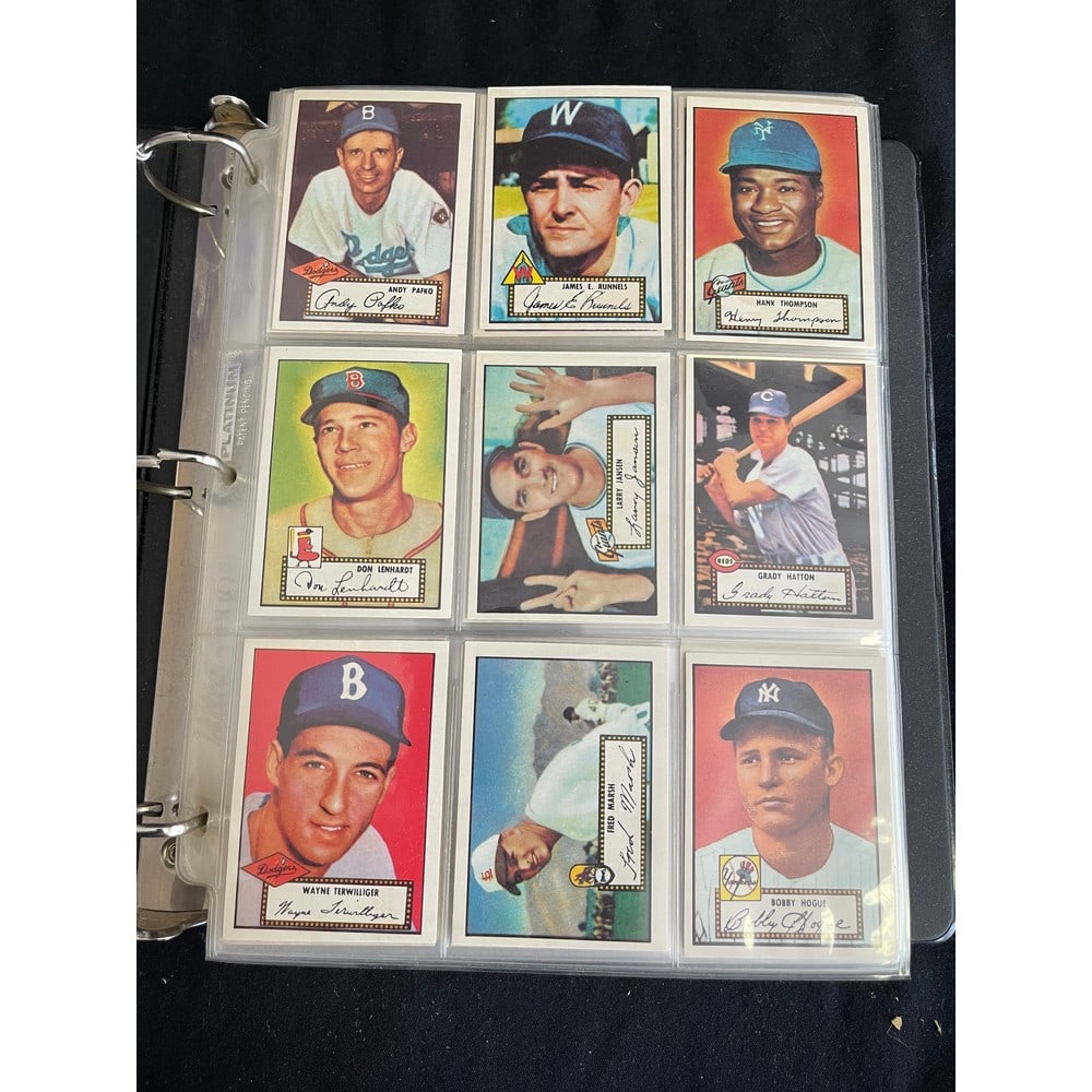 1952 Topps Baseball Reprint Set In Binder Auction