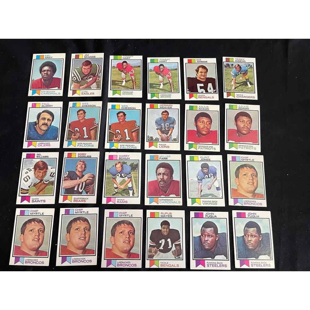 (660) 1973 Topps Football Cards