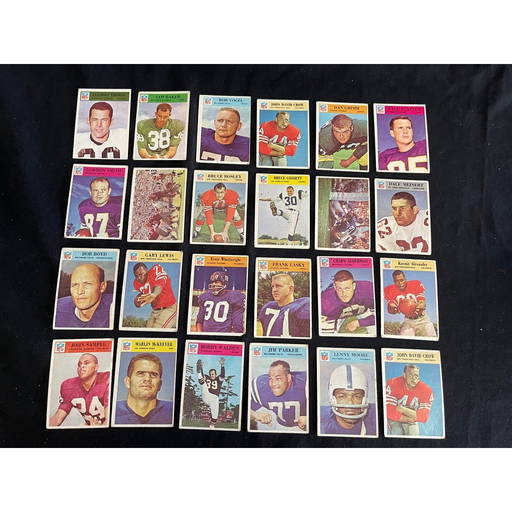 (167) 1966 Philadelphia Football Cards
