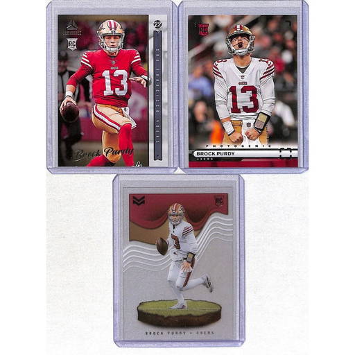 (3) Three Brock Purdy Rookie Cards