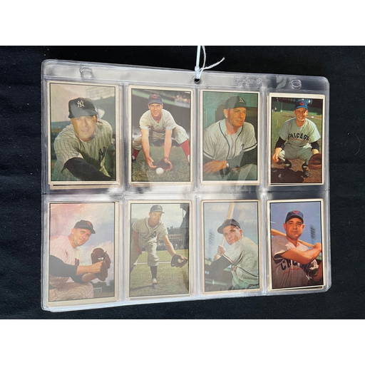 (55) 1953 Bowman Color Baseball Cards Mixed Grade