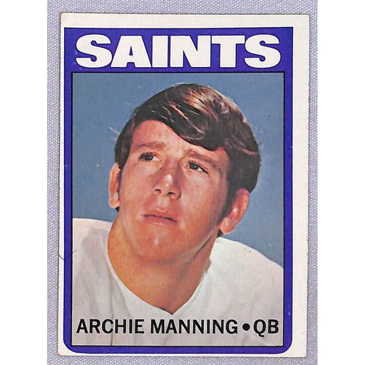 1972 Topps Archie Manning Rookie Card
