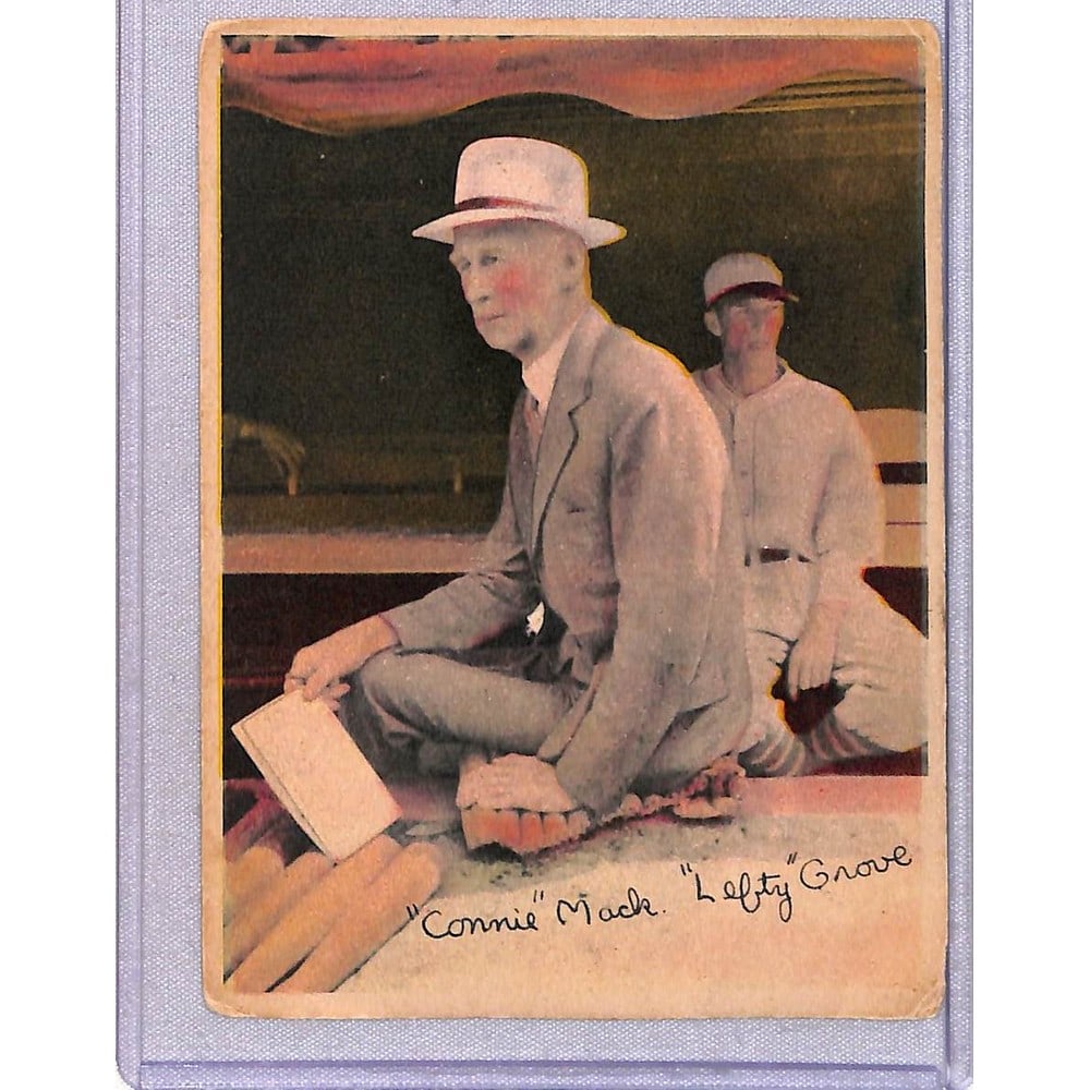 1936 R312 Goudey Pastel Connie Mack/lefty Grove Auction