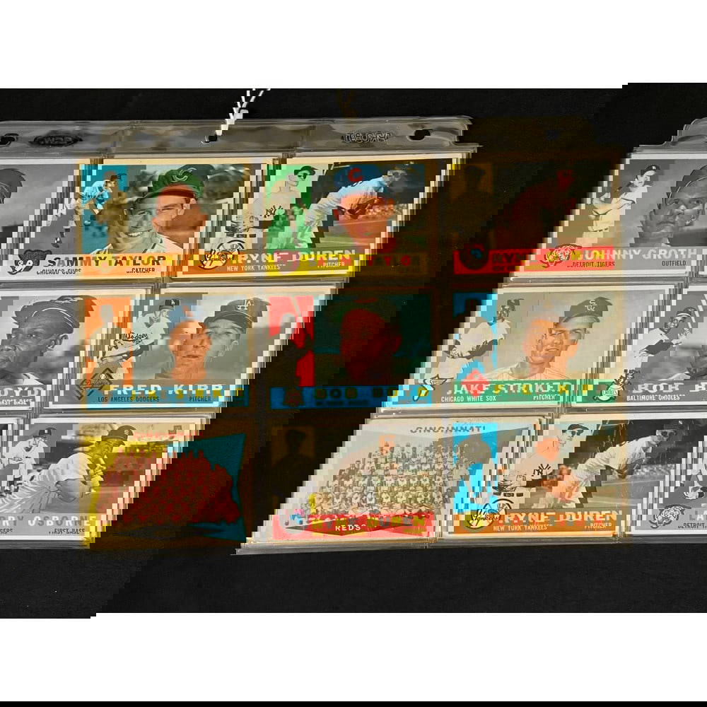 (54) 1960 Topps Baseball Cards With Stars/hof/rc Auction