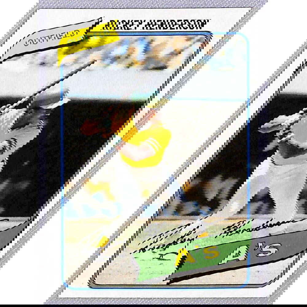 1980 Topps Rickey Henderson Rookie Nice Shape Auction