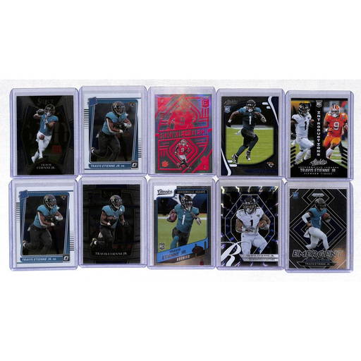 (10) Different Travis Etienne Rookie Cards