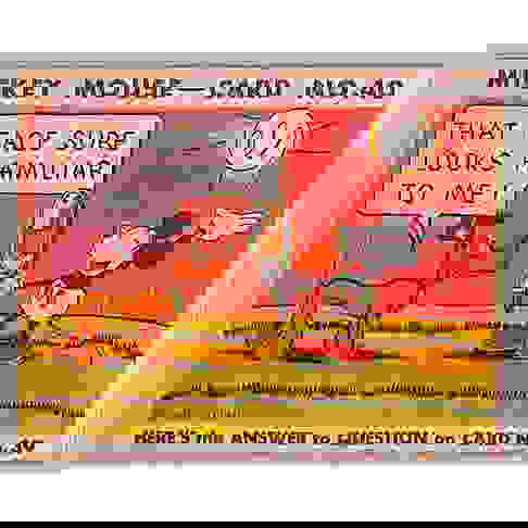 1935 Gum Inc Mickey Mouse #40 Auction