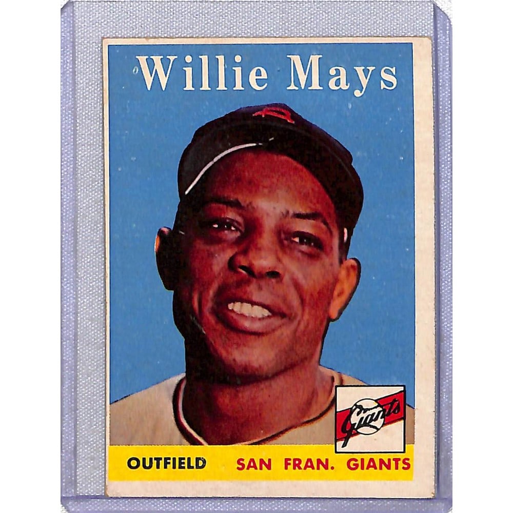 1958 Topps Willie Mays Auction