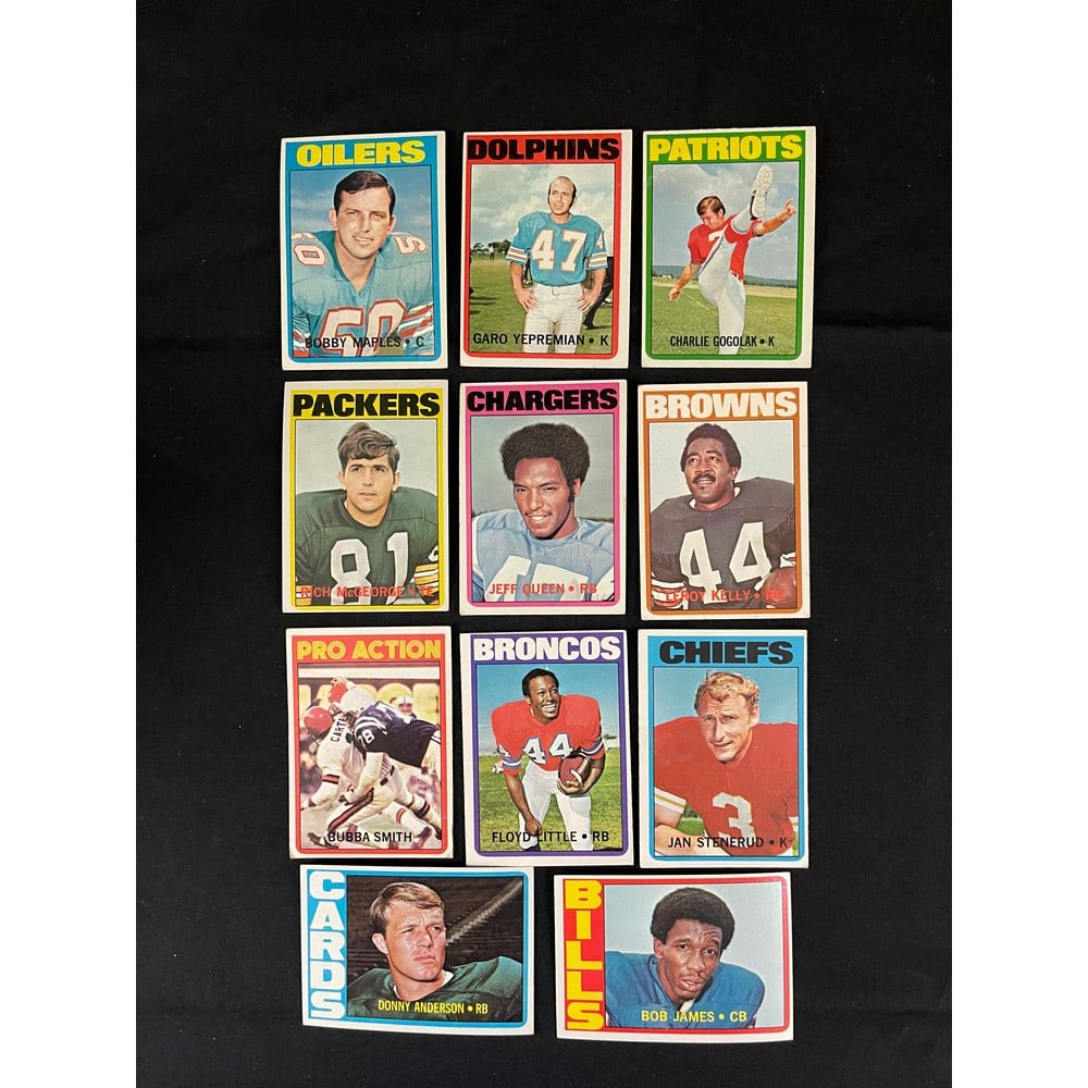 (155) 1972 Topps Football Cards Auction
