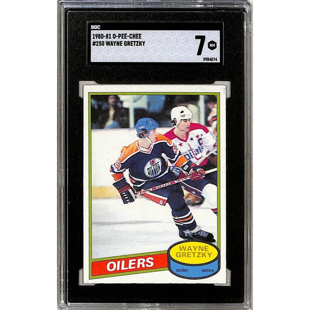 1980-81 Opc Hockey Wayne Gretzky 2nd Yr Sgc 7 Auction