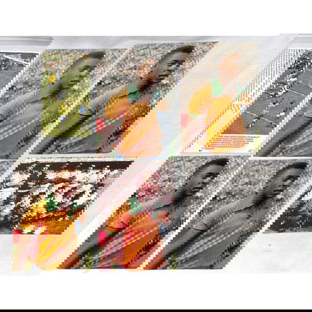 (7) Vintage Pele Soccer Cards Auction