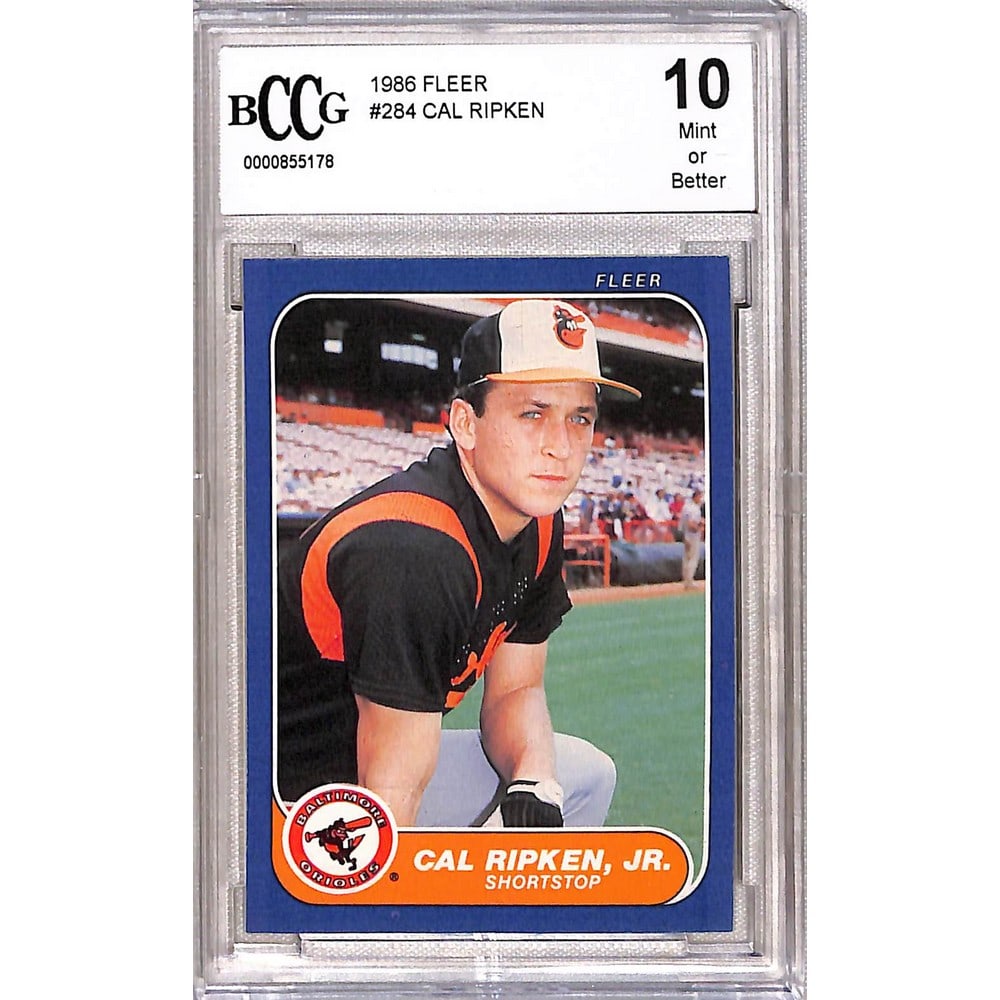 1986 Fleer Cal Ripken Bccg 10 Auction
