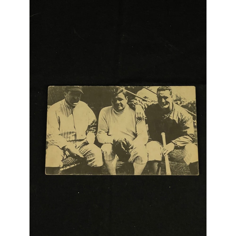 Vintage Babe Ruth/lou Gehrig/joe Mccarthy Postcard Auction